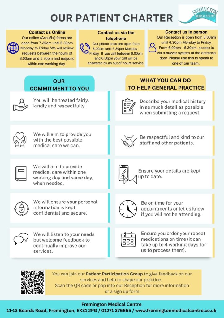 Patient Charter – Fremington Medical Centre